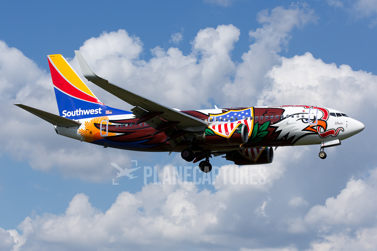 Southwest Airlines Boeing 737-7H4 N918WN | PlaneCaptures | Aviation ...